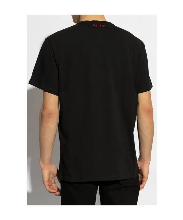 Alexander McQueen Flortal Printed Crewneck T-shirt