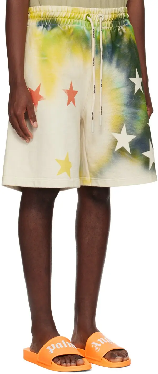 Palm Angels Star Sprayed Drawstring Track Shorts