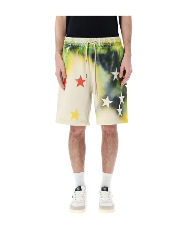 Palm Angels Star Sprayed Drawstring Track Shorts