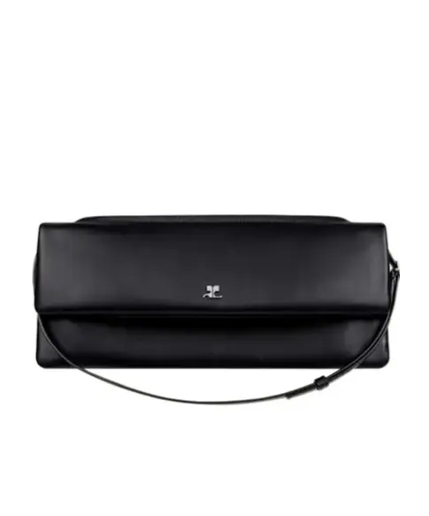 COURREGES Courrèges Wrist Clutch Bag - Black