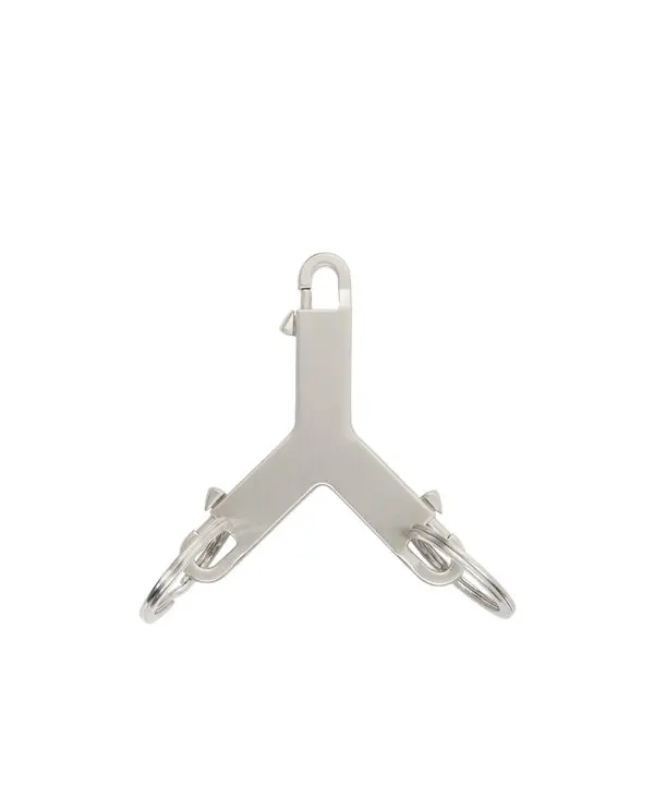 Rick Owens Double-ring Keychain - Palladio