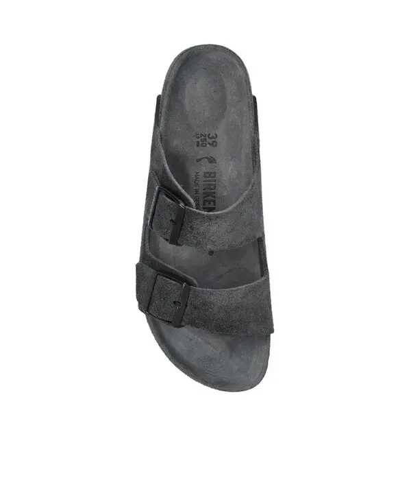 BIRKENSTOCK Arizona Suede Sandals - Grey