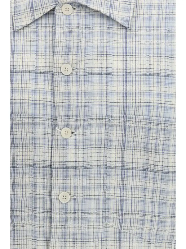 SUNFLOWER Checked Short Sleeve Shirt - Gray