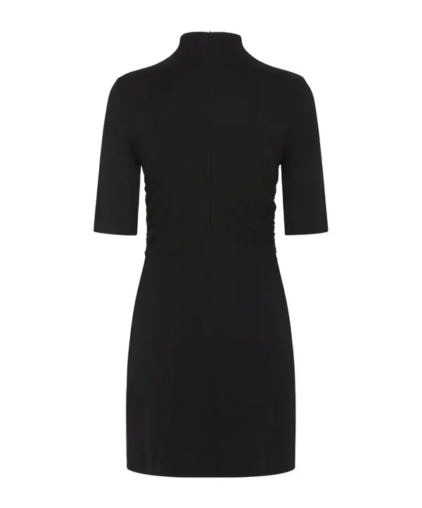 Sportmax Ruched High Neck Mini Dress