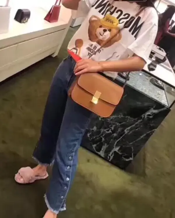 Celine Medium Classic Bag In Natural Calfskin
