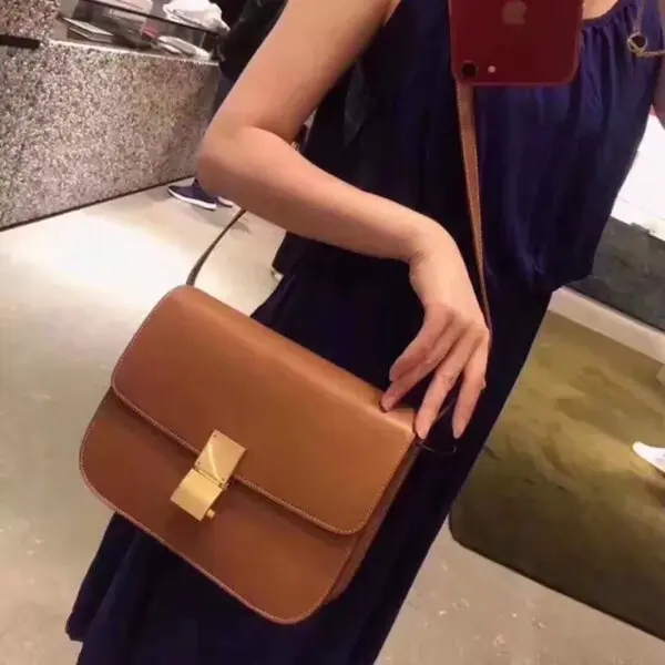 Celine Medium Classic Bag In Natural Calfskin