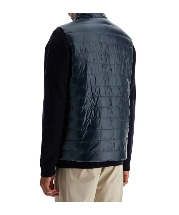 Herno Zipped Quilted Reversible Down Gilet - Black