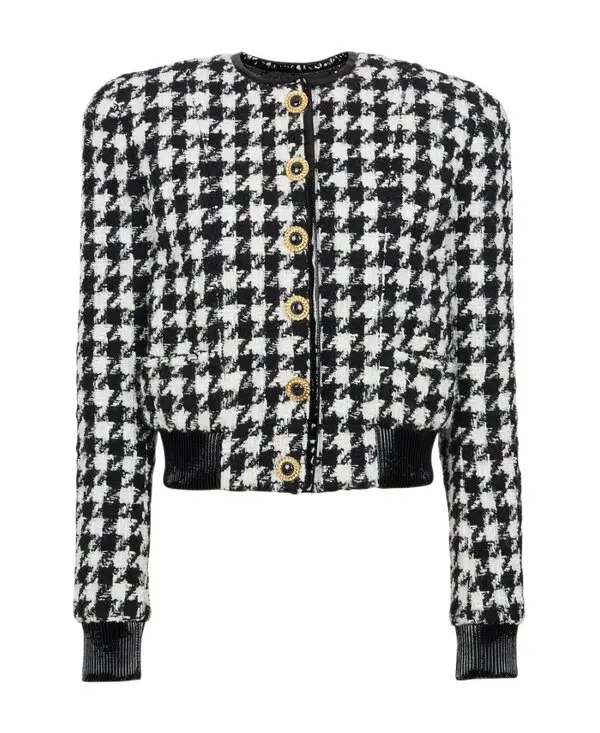 Balmain Houndstooth Tweed Jacket