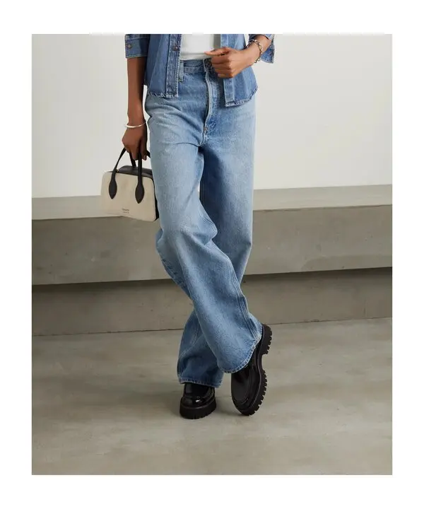 AGOLDE Low Slung Puddle Straight-leg Jeans