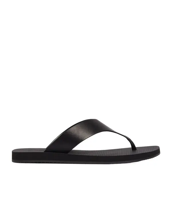 THE ROW Dune Classic Ginza Slip-on Slides - Black