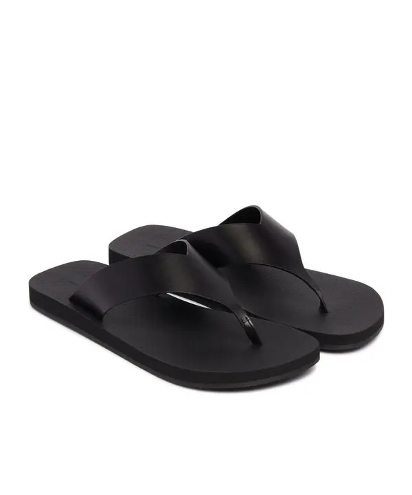 THE ROW Dune Classic Ginza Slip-on Slides - Black