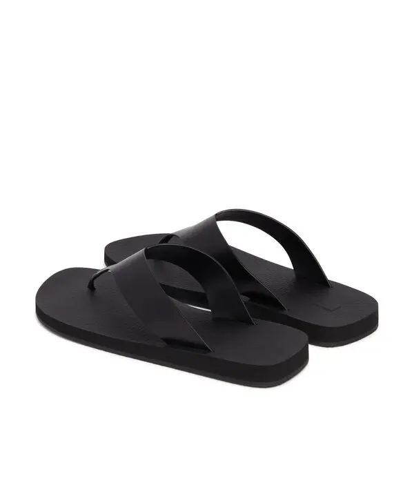 THE ROW Dune Classic Ginza Slip-on Slides - Black