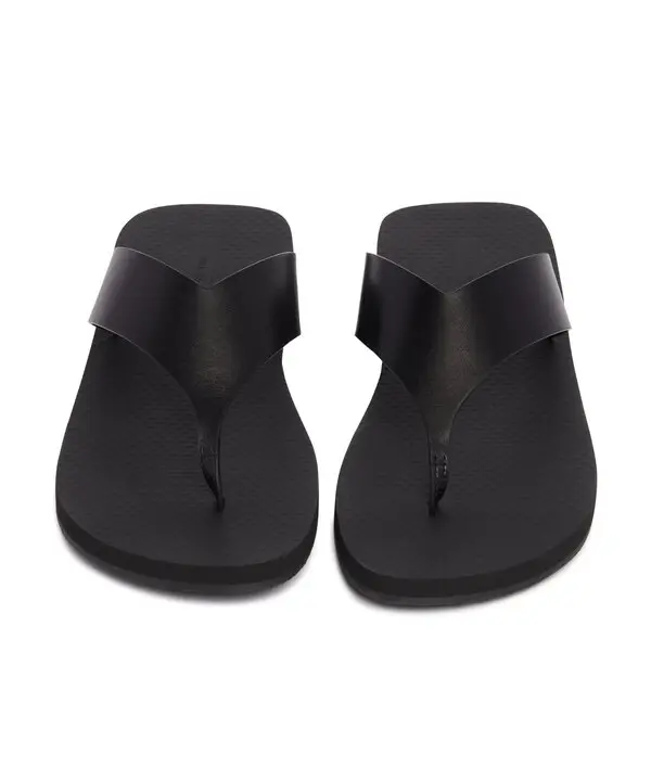 THE ROW Dune Classic Ginza Slip-on Slides - Black