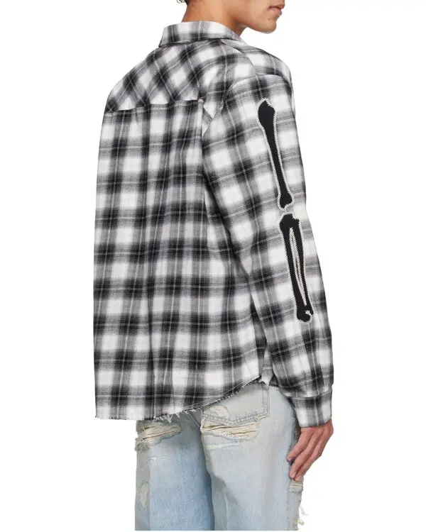 Amiri Long-sleeved Checked Shirt
