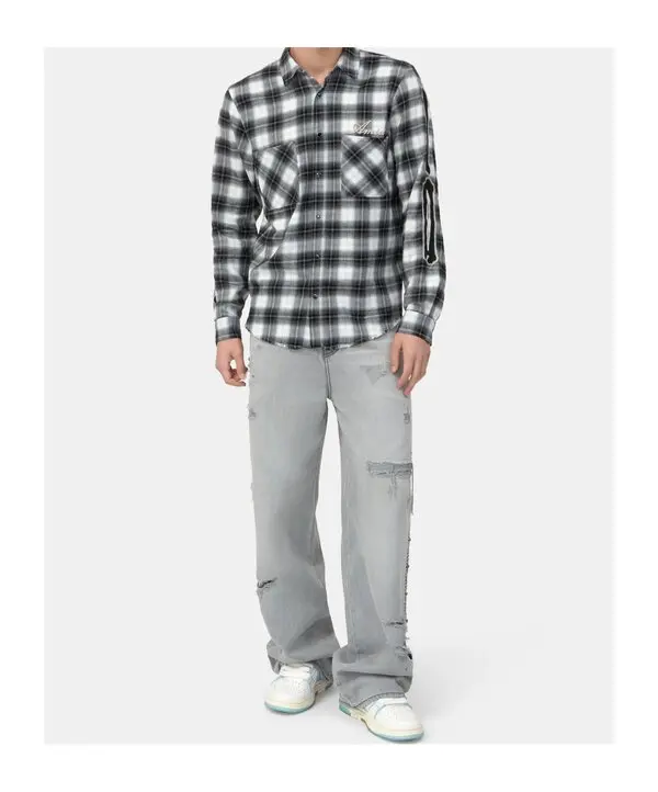 Amiri Long-sleeved Checked Shirt