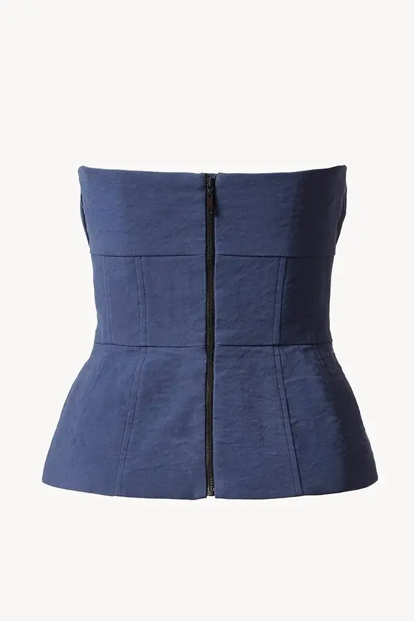 Tove Strapless Pleated Top