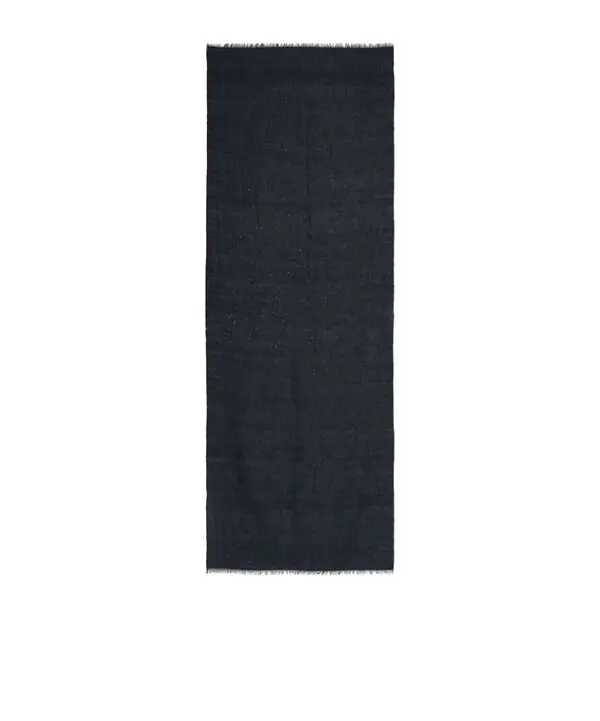 Brunello Cucinelli Frayed Hem Scarf - Blue