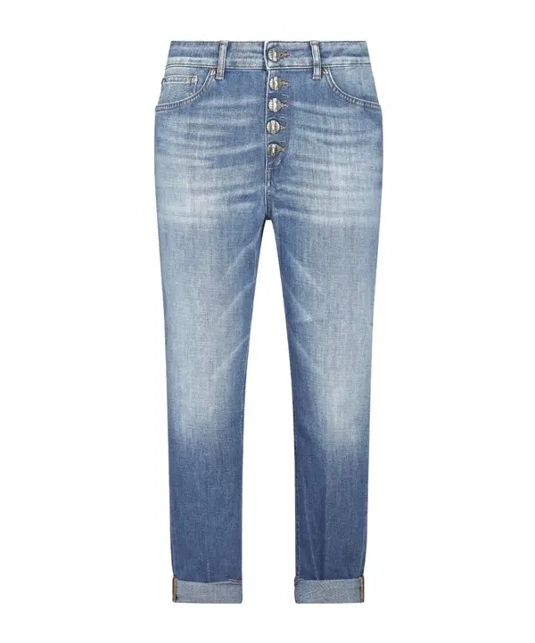DONDUP Jewel Button Straight-leg Jeans - Blue
