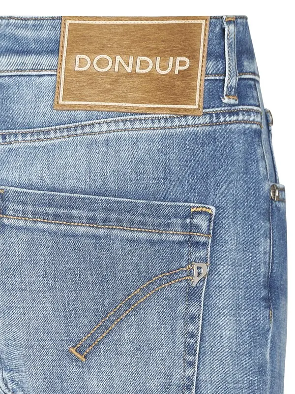 DONDUP Jewel Button Straight-leg Jeans - Blue