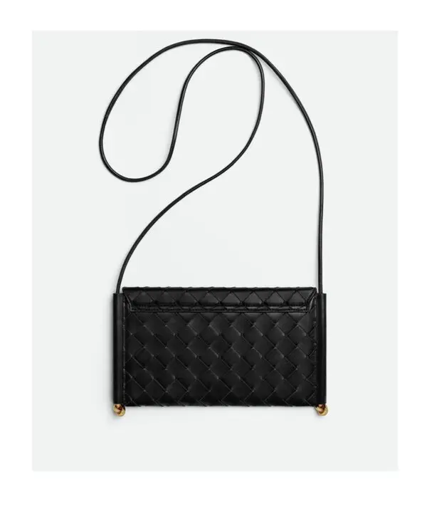 Bottega Veneta Solstice Horizontal Phone Pouch - Black