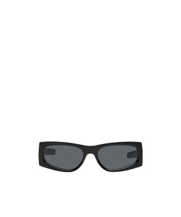 Saint Laurent Rectangular Frame Sunglasses - Solid Black