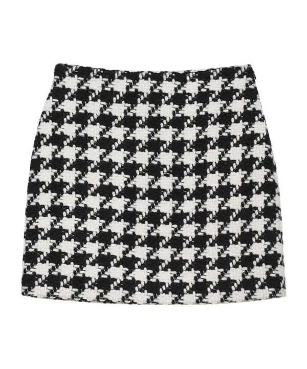 ANINE BING Ada Houndstooth Mini Skirt