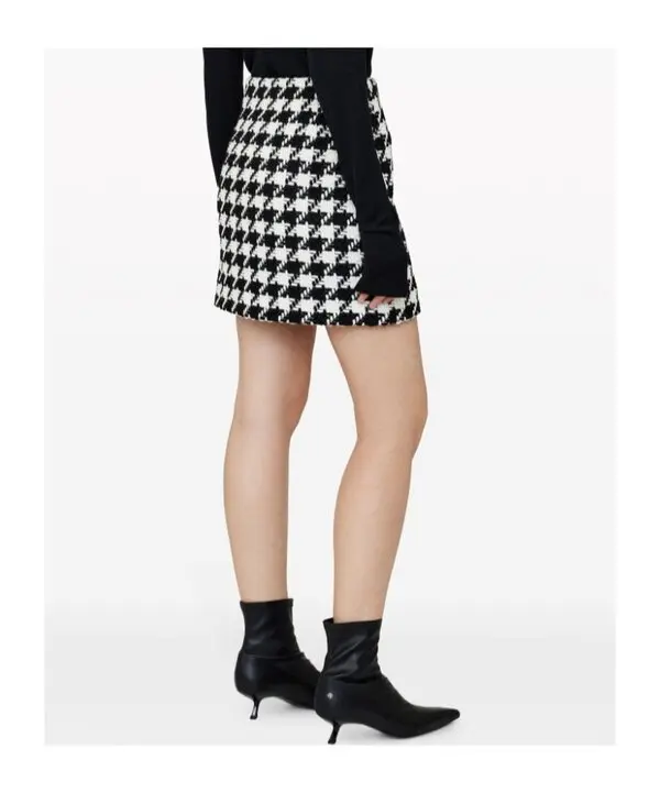 ANINE BING Ada Houndstooth Mini Skirt