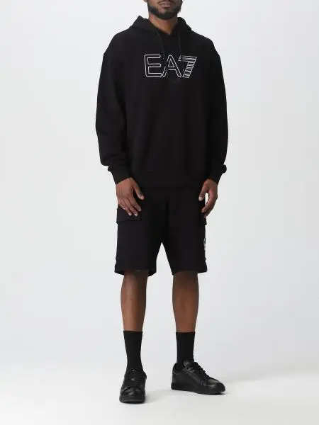 EA7 Logo Hooded Sweater