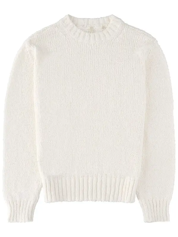 SUNFLOWER Frederik Cropped Crewneck Knitted Sweater - No
