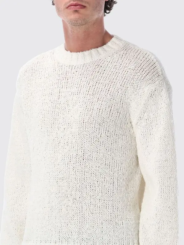 SUNFLOWER Frederik Cropped Crewneck Knitted Sweater