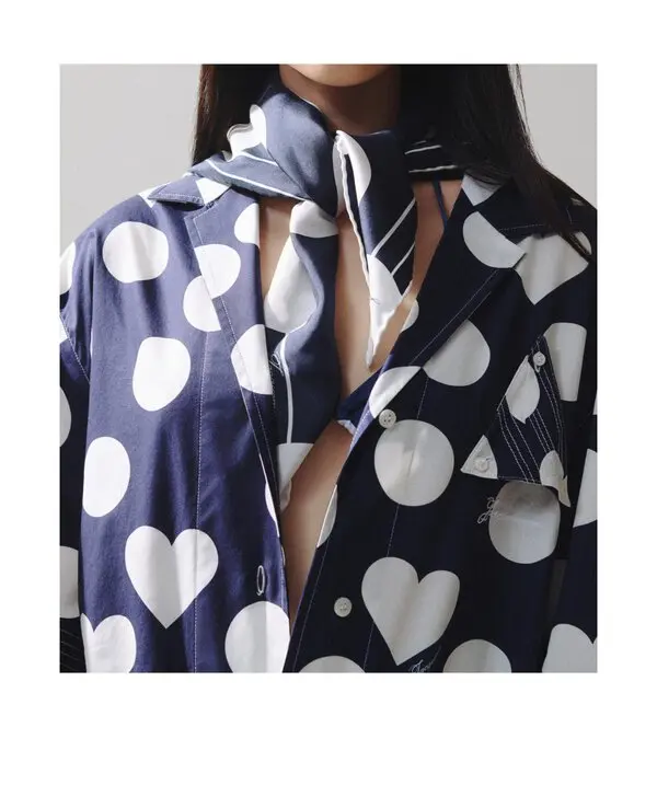 Jacquemus Heart Motif Silk Scarf