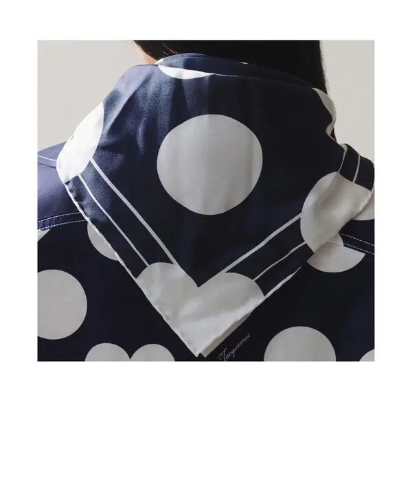 Jacquemus Heart Motif Silk Scarf