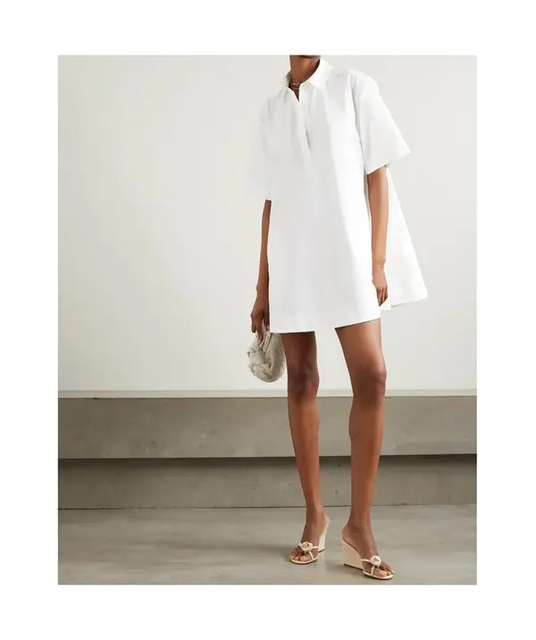 Simkhai Short Sleeve Shirt Dress