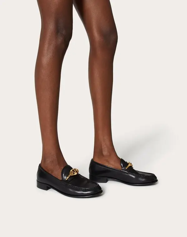 Valentino Garavani Vlogo Plaque Slip-on Loafers