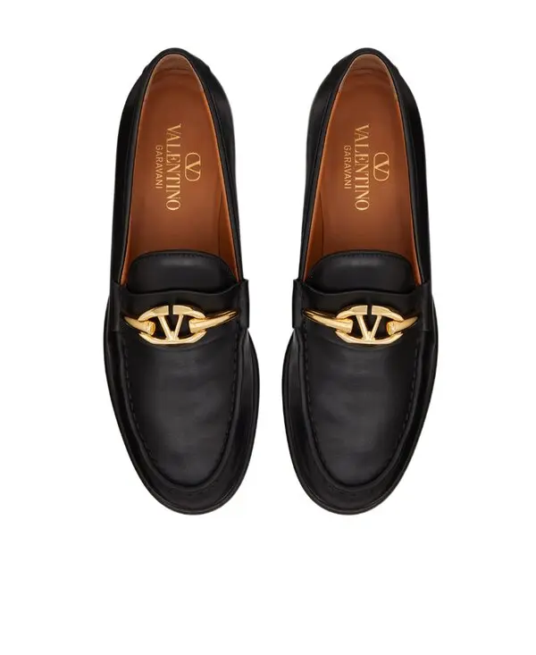 Valentino Garavani Vlogo Plaque Slip-on Loafers