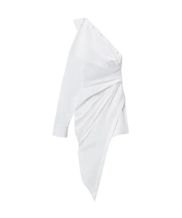 Alexander Wang Asymmetrical Shirt Dress - White