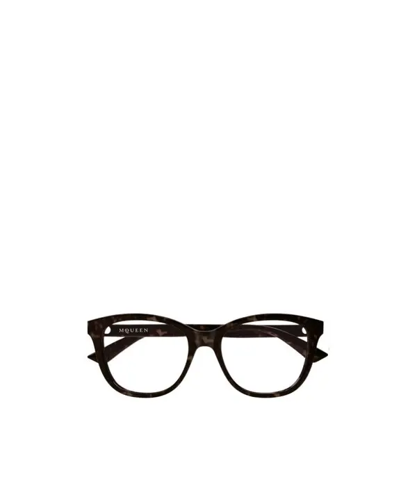 Alexander McQueen Square Frame Eyeglasses - Black