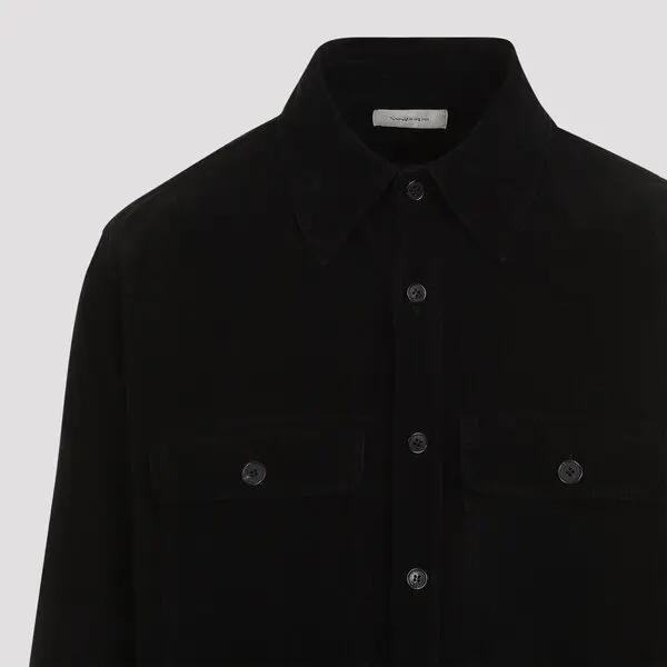 Saint Laurent Button Detailed Pointed-collar Overshirt