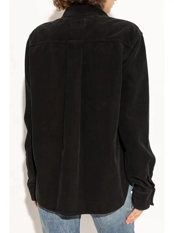 Saint Laurent Button Detailed Pointed-collar Overshirt