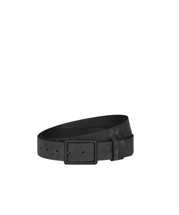 Montblanc Geometric Buckle Belt - Black