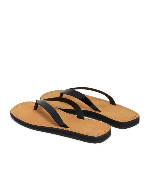 THE ROW City Thong-strap Sandals - Black