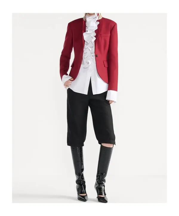 Dior Wool And Silk Grain De Poudre Cropped Trousers