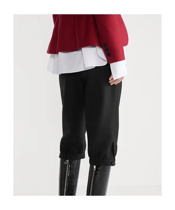 Dior Wool And Silk Grain De Poudre Cropped Trousers