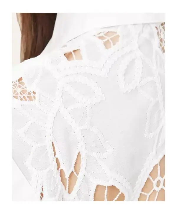 ALLSAINTS Zola Lace Trim Mini Dress