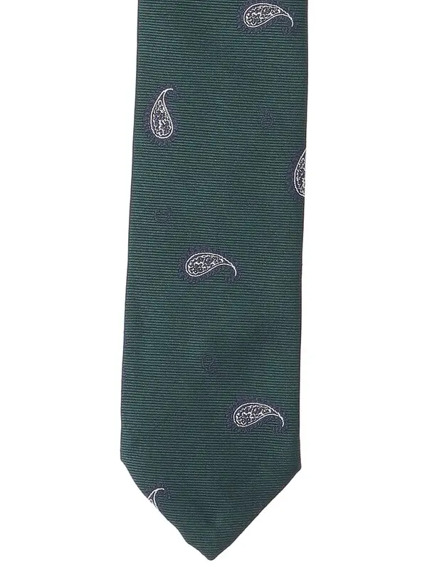 Thom Browne Striped Neck Tie - Green