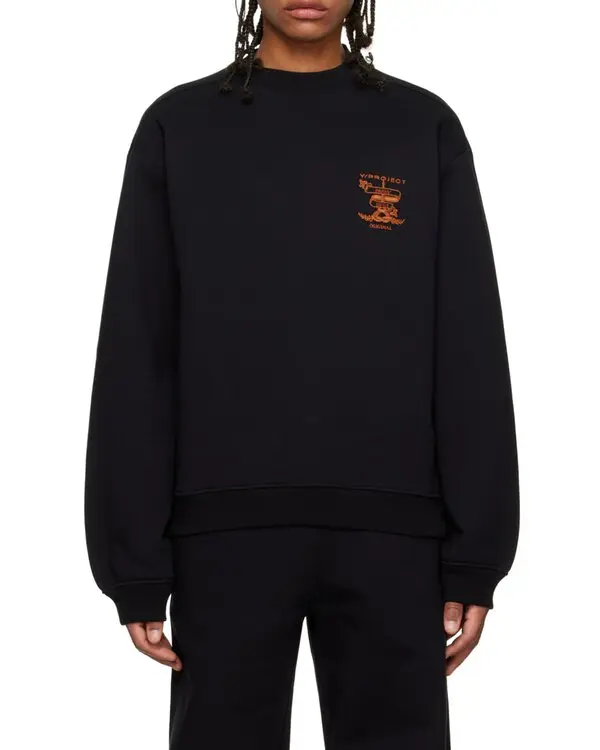 Y/project Logo Embroidered Crewneck Sweatshirt
