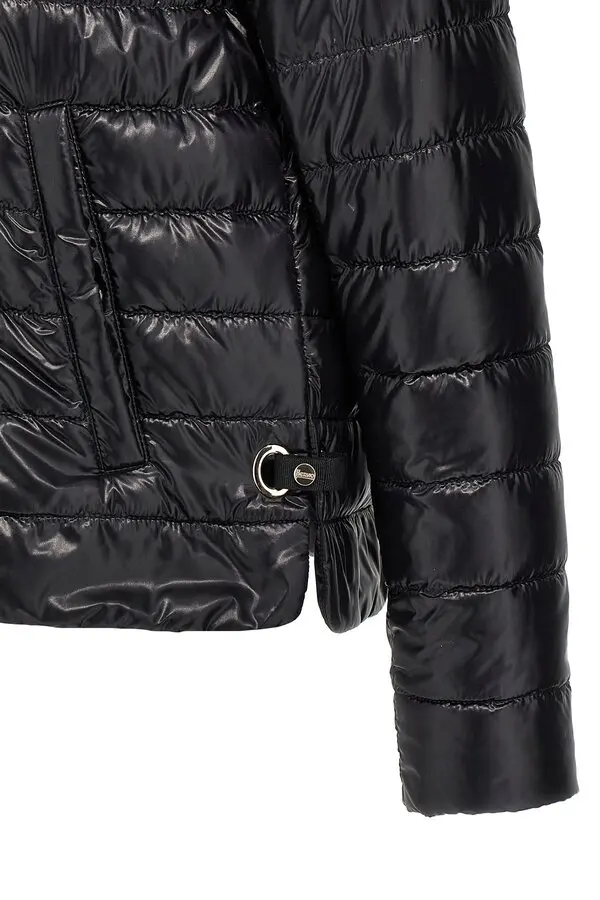 Herno Quilted Hooded Drawstring Puffer Jacket - Black