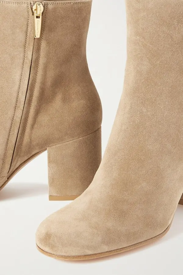 GIANVITO ROSSI Round-head Zip-up Ankle Boots