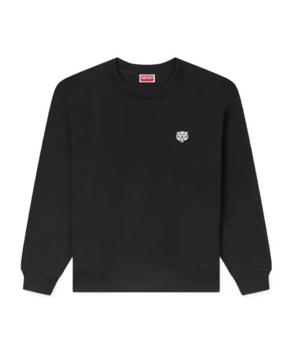 Kenzo Happy Tiger Embroidered Sweatshirt - Black