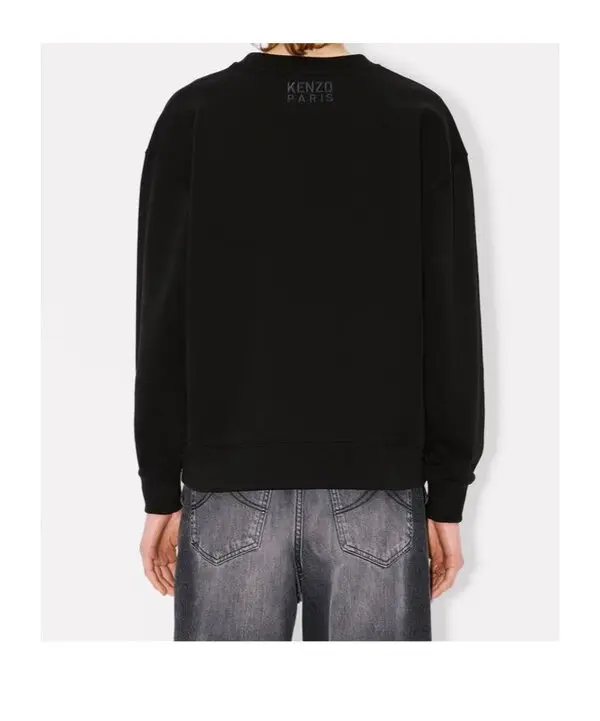 Kenzo Happy Tiger Embroidered Sweatshirt - Black